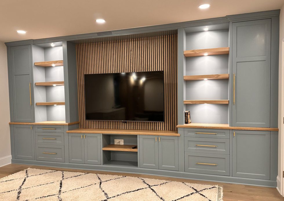 Custom Built Entertainment Centers | Mckay Custom Cabinets